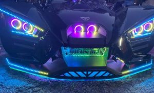 Blacked-out Acrylic LED Front Splitter - ATL Slingshot Store